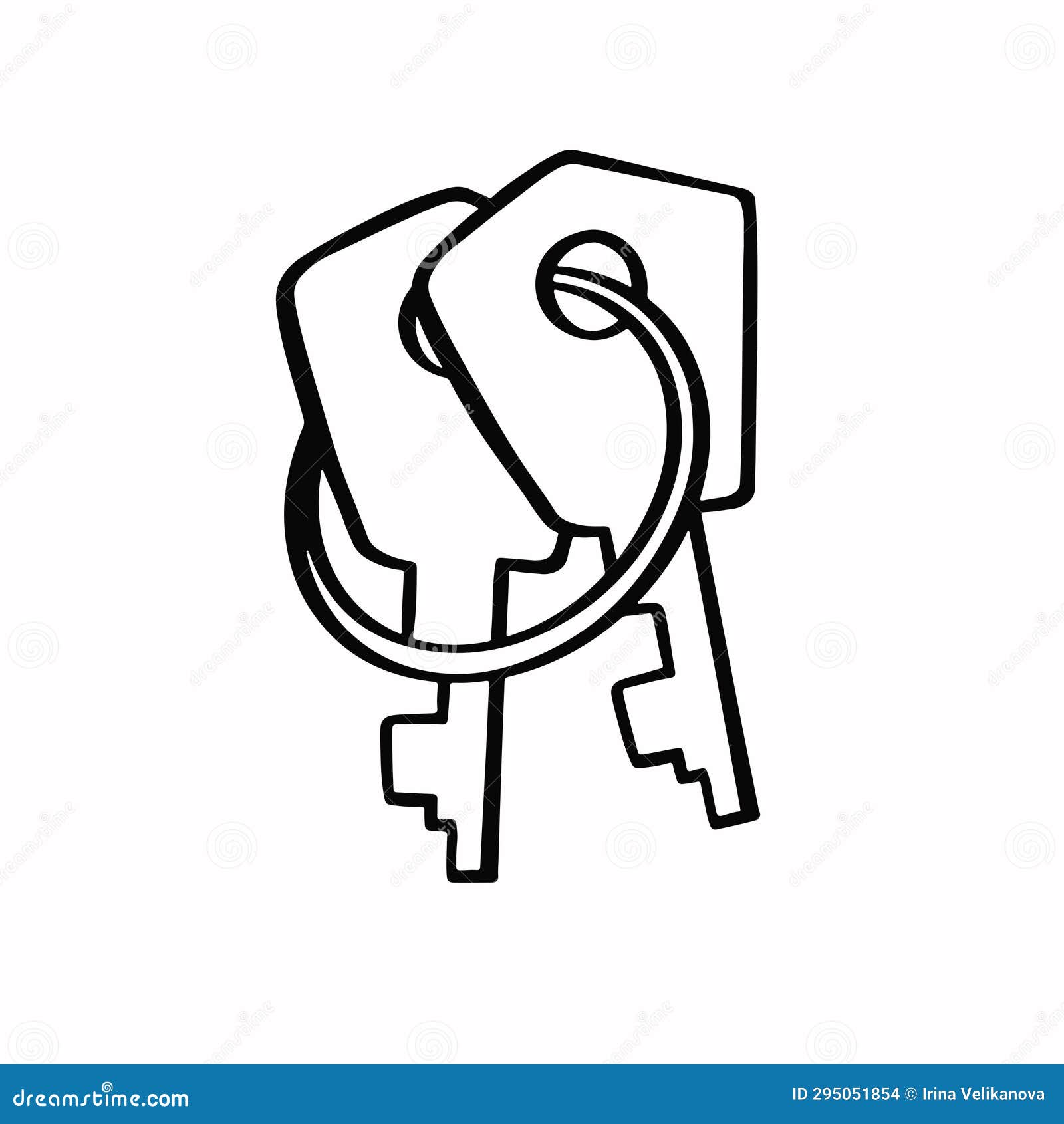 Línea Clave De Ilustración De Vector Negro Eps10 Ilustración del Vector ...