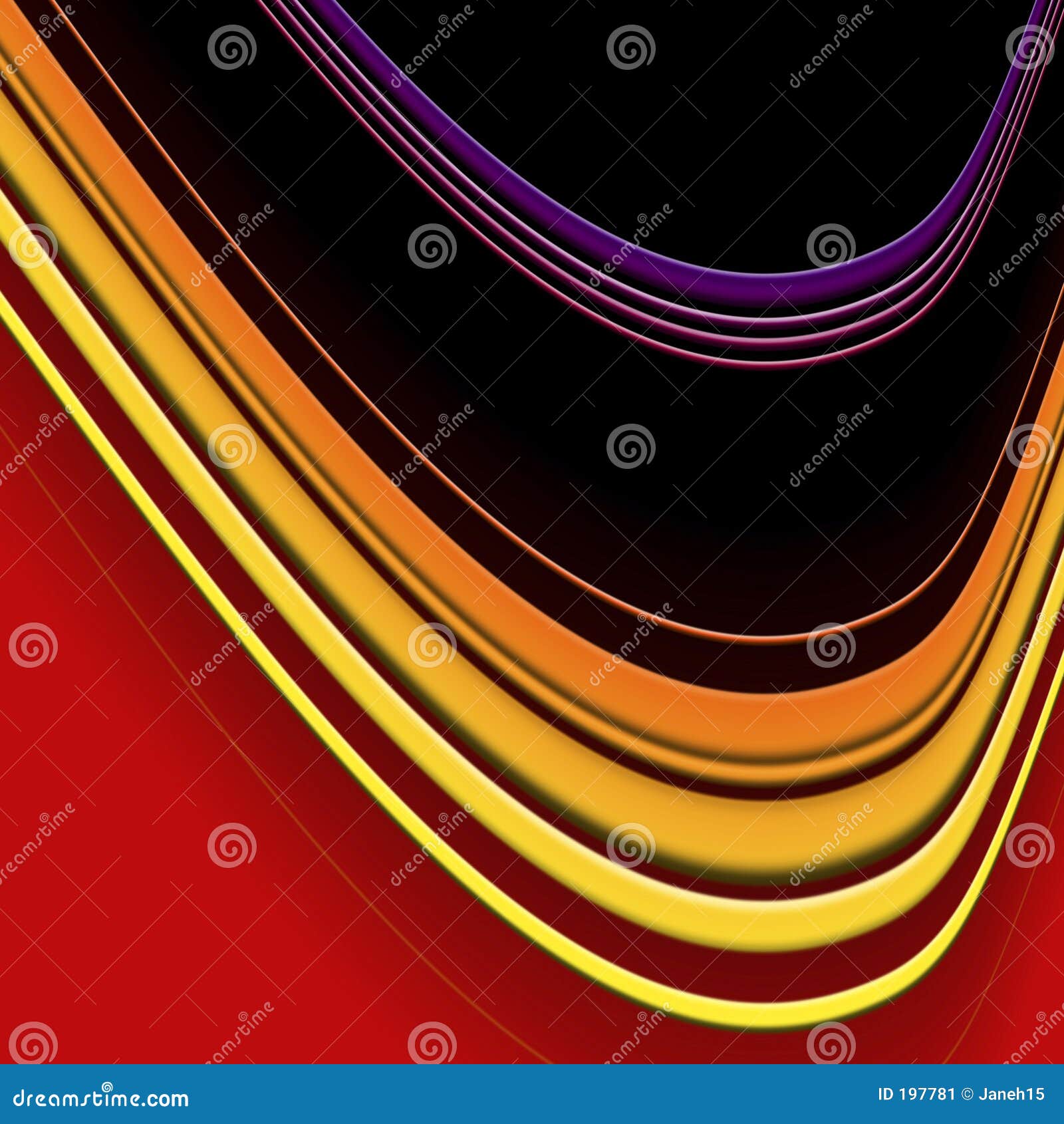 Línea curvada modelo stock de ilustración. Ilustración de tonalidad ...
