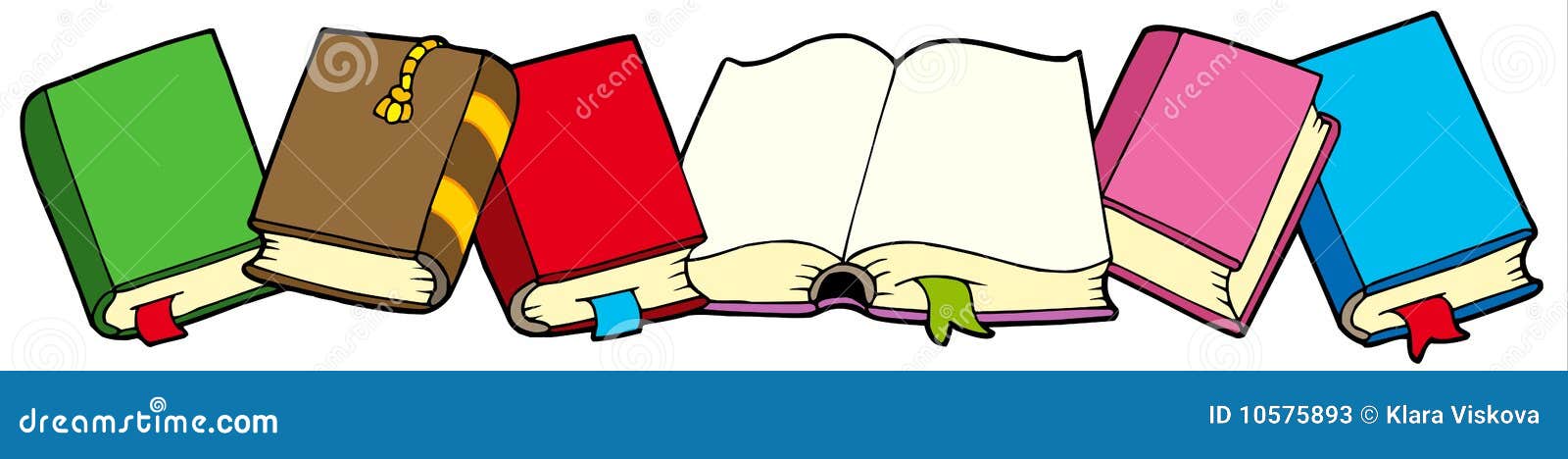 Línea de libros ilustración del vector. Ilustración de lector - 10575893