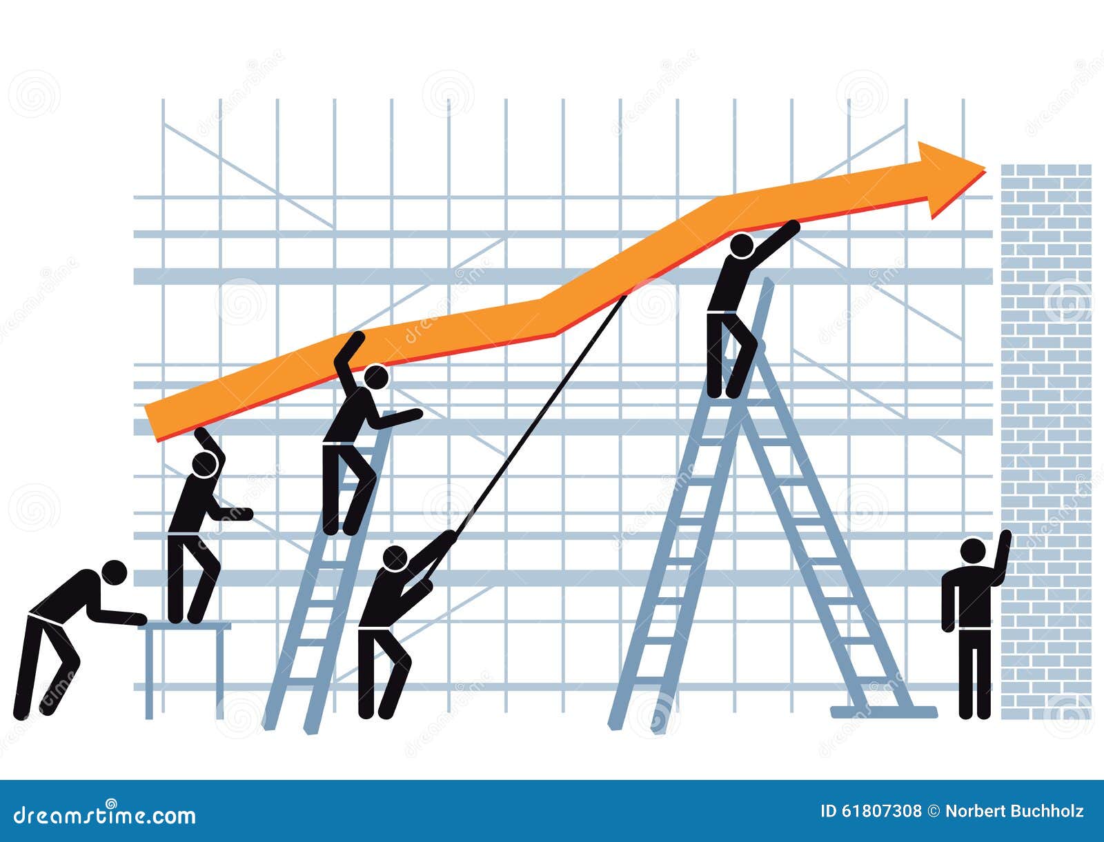 Línea De Tendencia Positiva Ilustración del Vector - Ilustración de ...