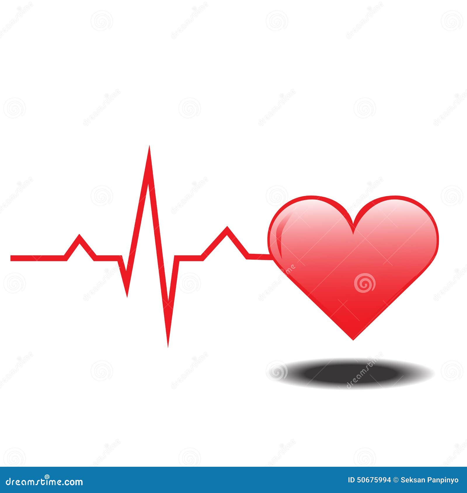 Línea de vida ilustración del vector. Ilustración de latido - 50675994