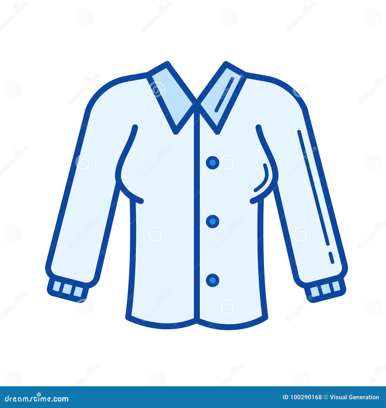 Línea icono de la blusa ilustración del vector. Ilustración de ...