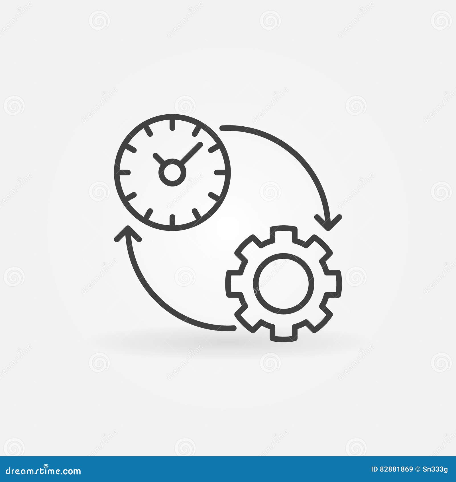 Línea Icono De La Productividad Ilustración del Vector - Ilustración de ...