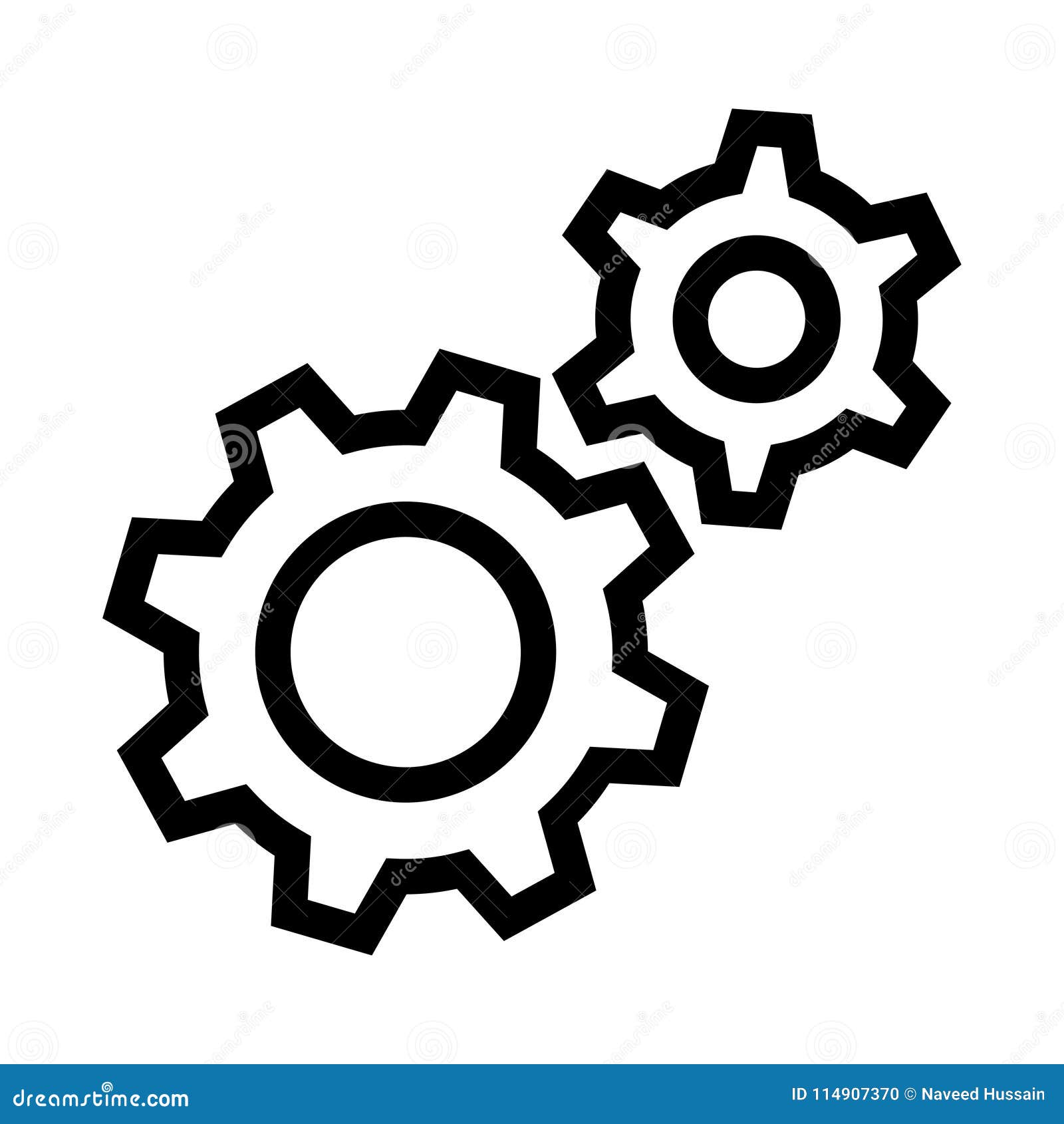 Línea Icono Del Vector Del Ajuste Ilustración del Vector - Ilustración ...