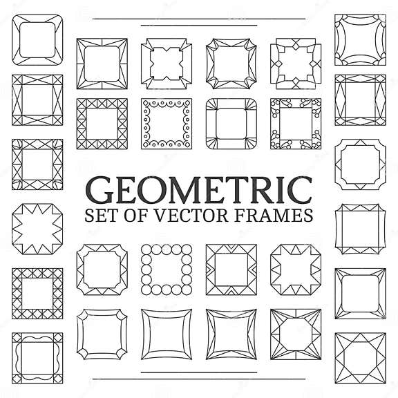 Línea marcos del vector ilustración del vector. Ilustración de ...