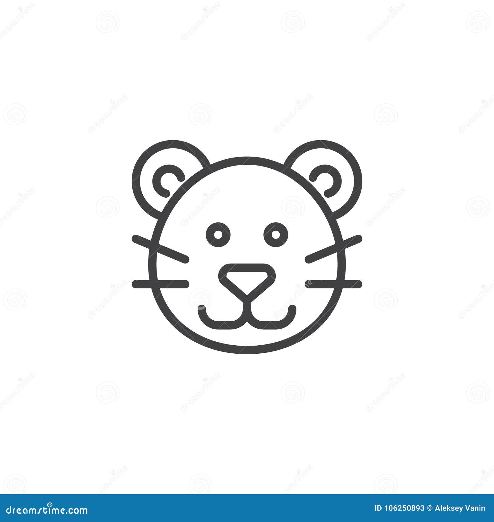 Línea Principal Icono Del Puma Ilustración del Vector - Ilustración de ...