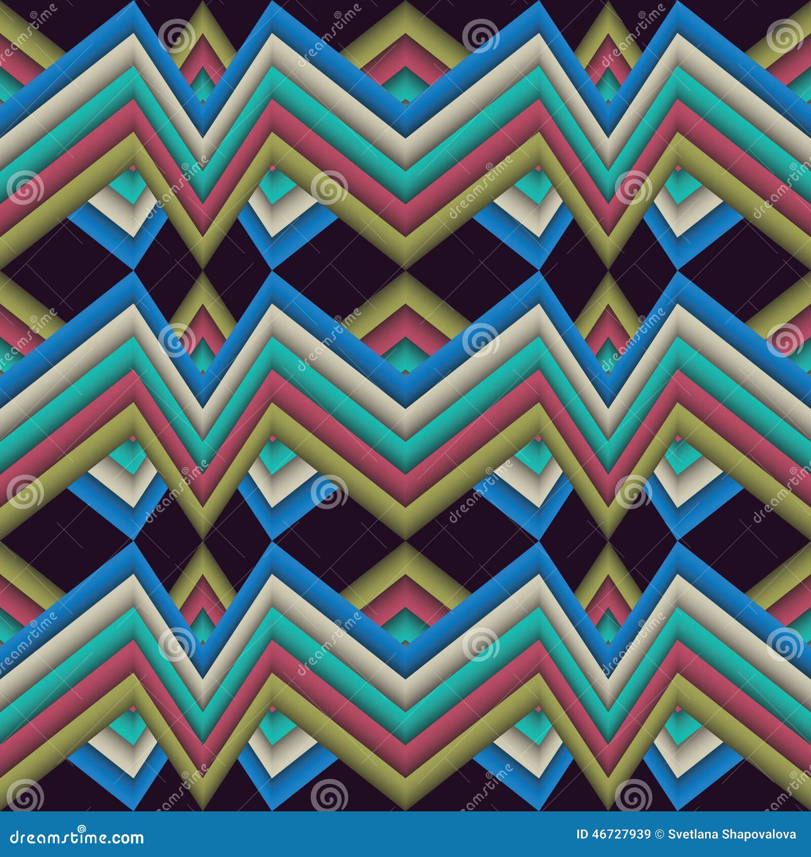 Línea Quebrada Botarga Del Modelo Abstracto Ilustración del Vector ...