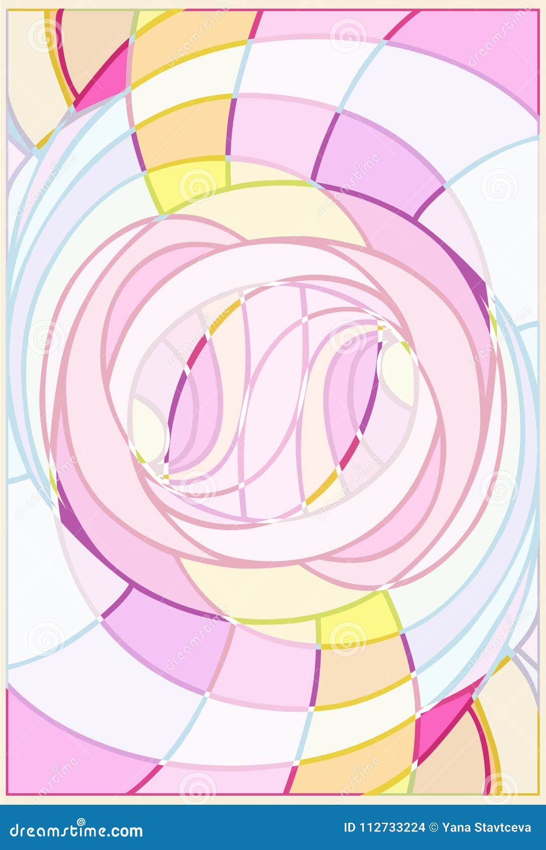 Línea Rosada Apacible Abstracción Ilustración del Vector - Ilustración ...