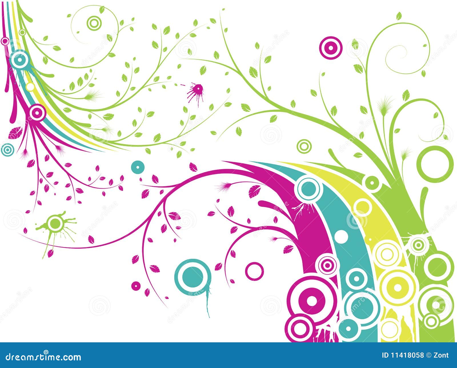 Líneas abstractas ilustración del vector. Ilustración de hermoso - 11418058