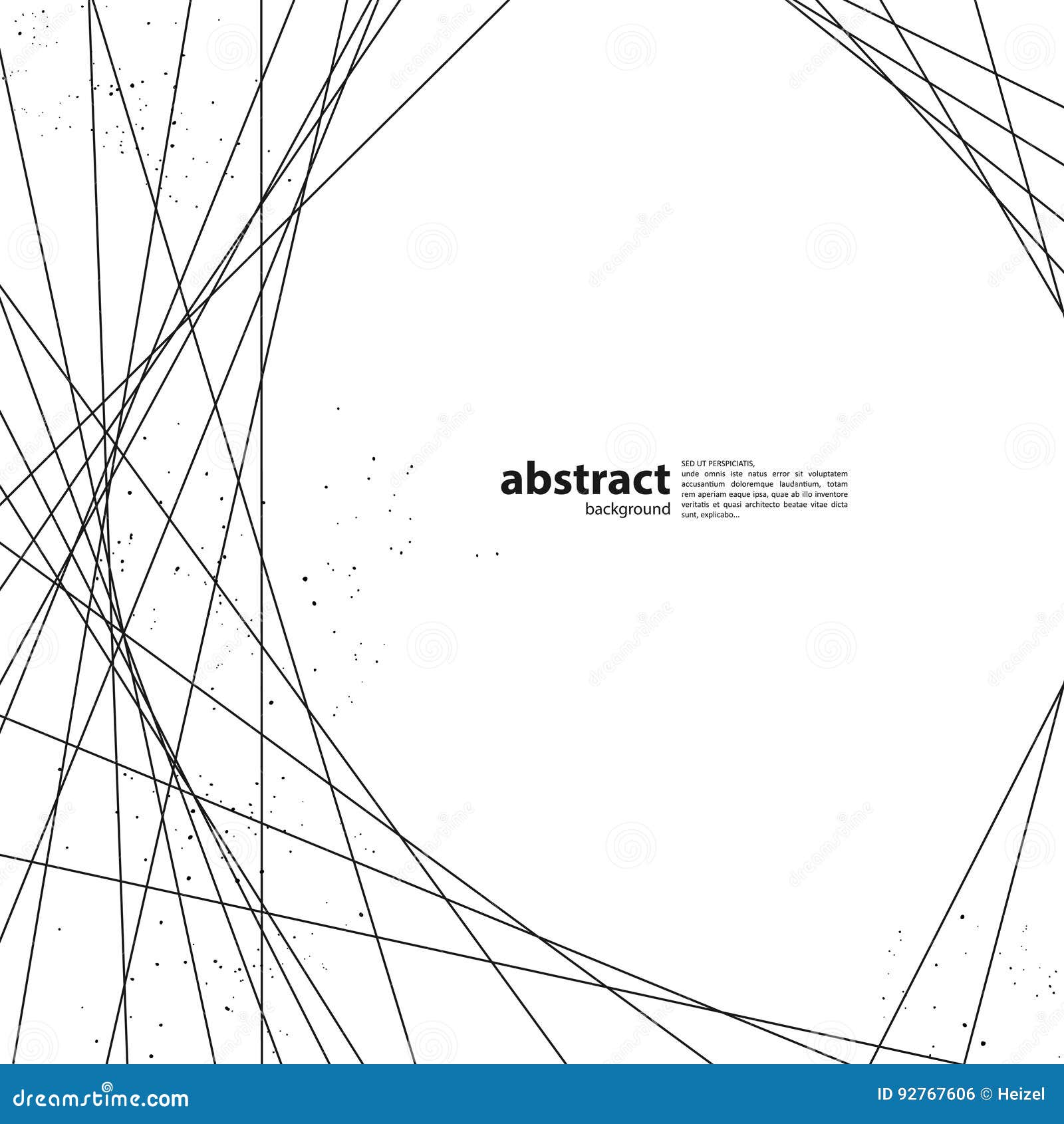 Líneas abstractas ilustración del vector. Ilustración de blanco - 92767606