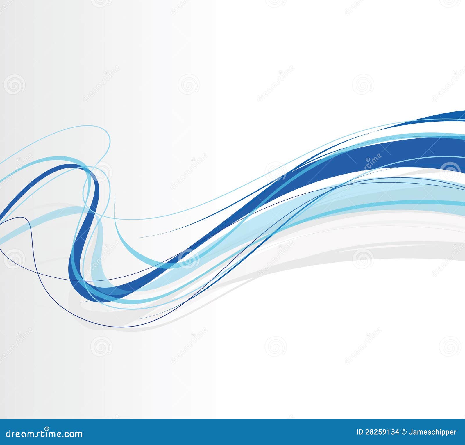 Líneas Azules Abstractas Que Remolinan Ilustración del Vector ...