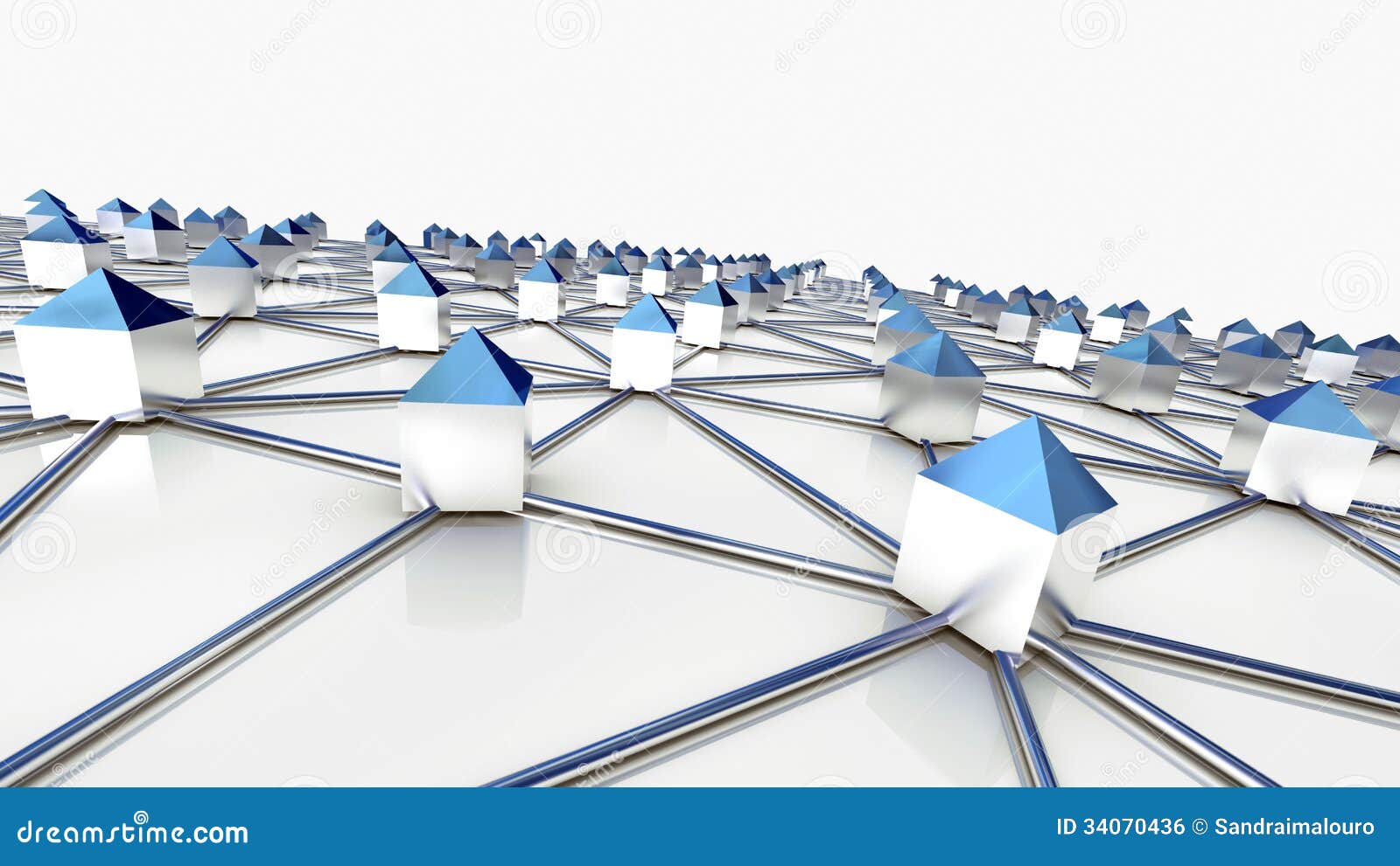 Líneas De Comunicación - Conexiones De Red Stock de ilustración ...