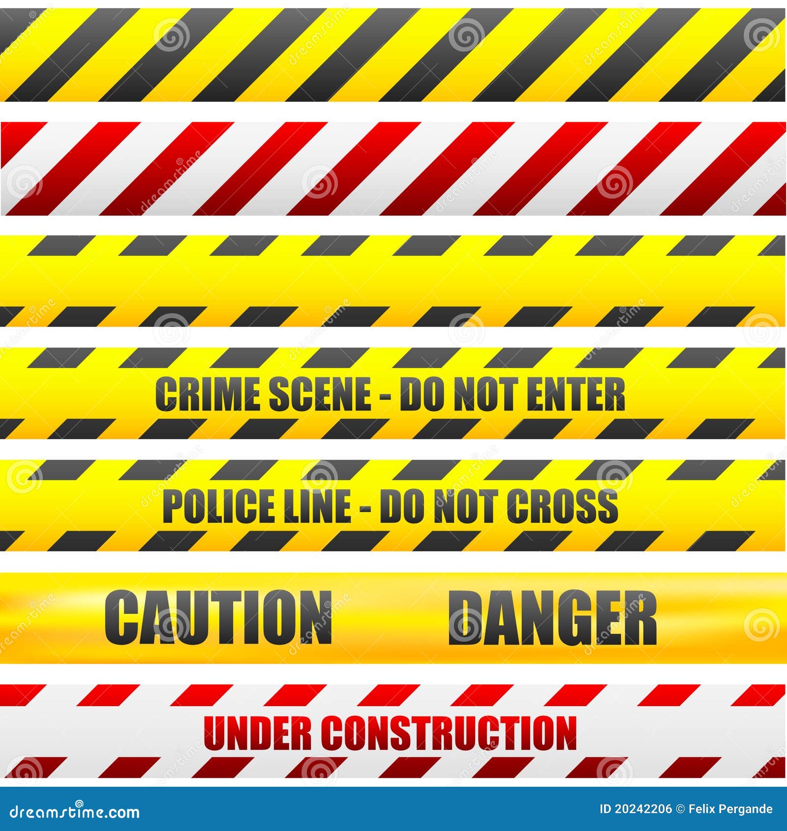 Líneas de la precaución ilustración del vector. Ilustración de espacio ...