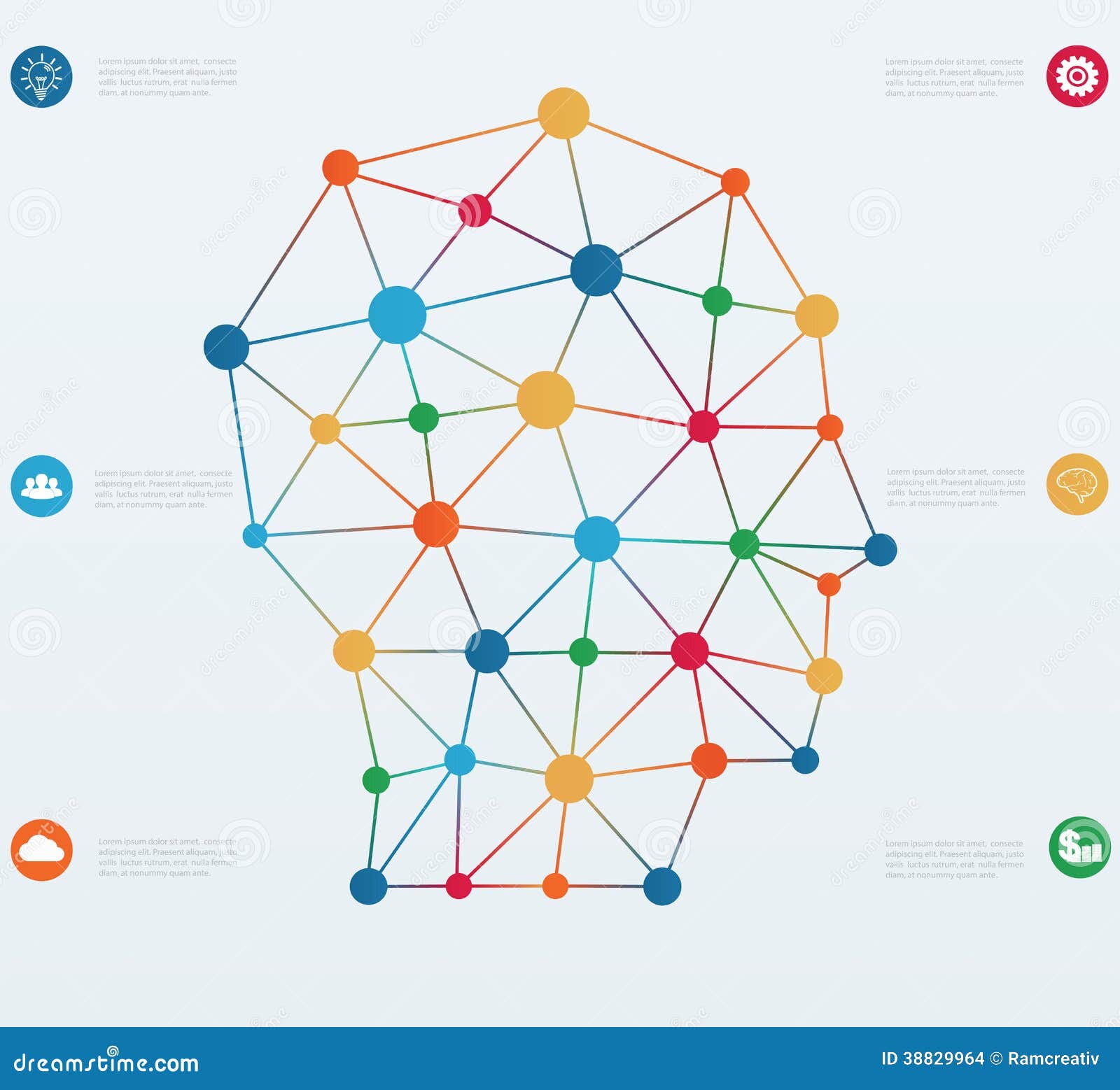 Líneas De Las Conexiones De Red. Ilustración del Vector - Ilustración ...