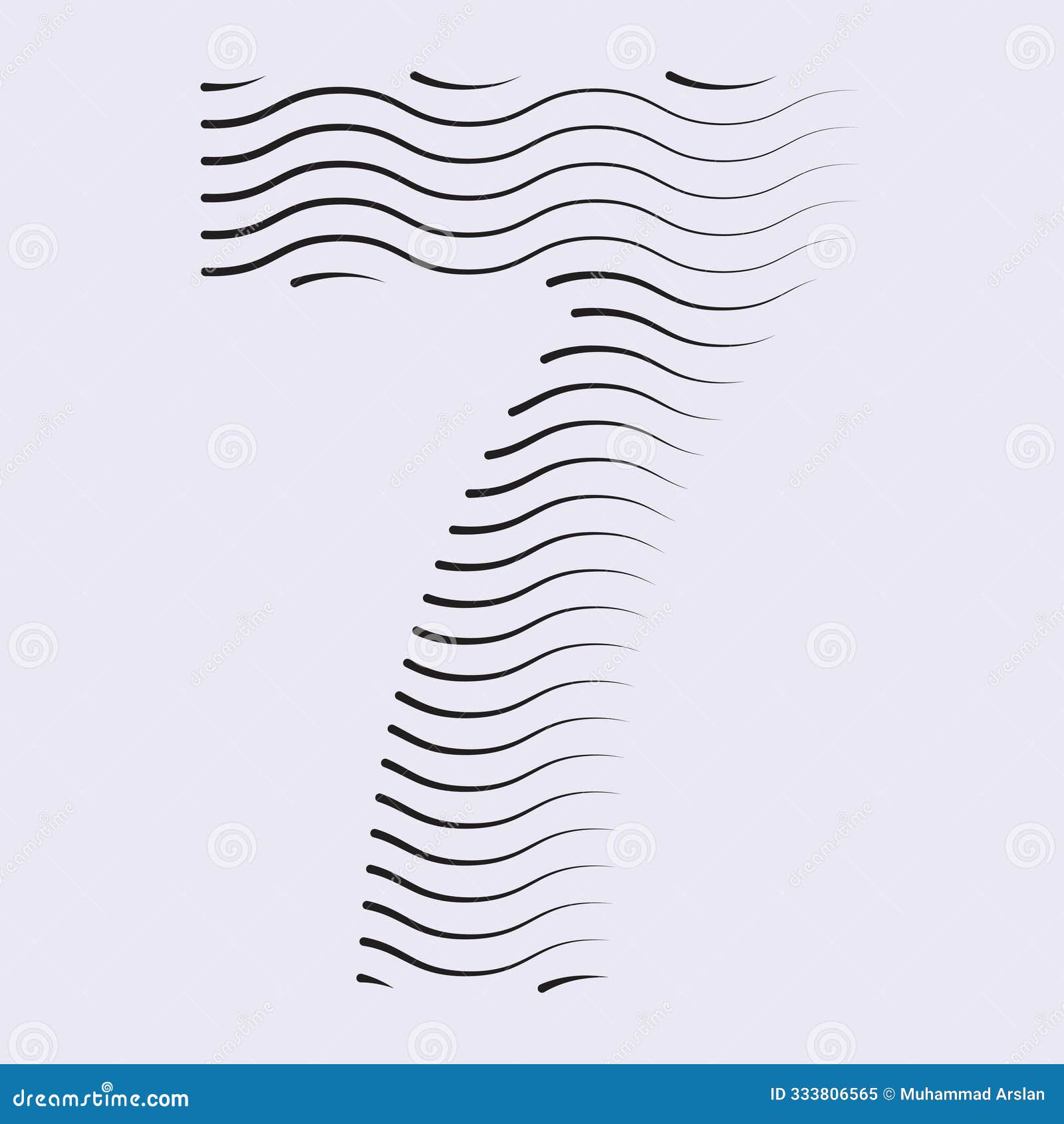 7 Líneas De Número Icono Vector E Ilustración Ilustración del Vector ...