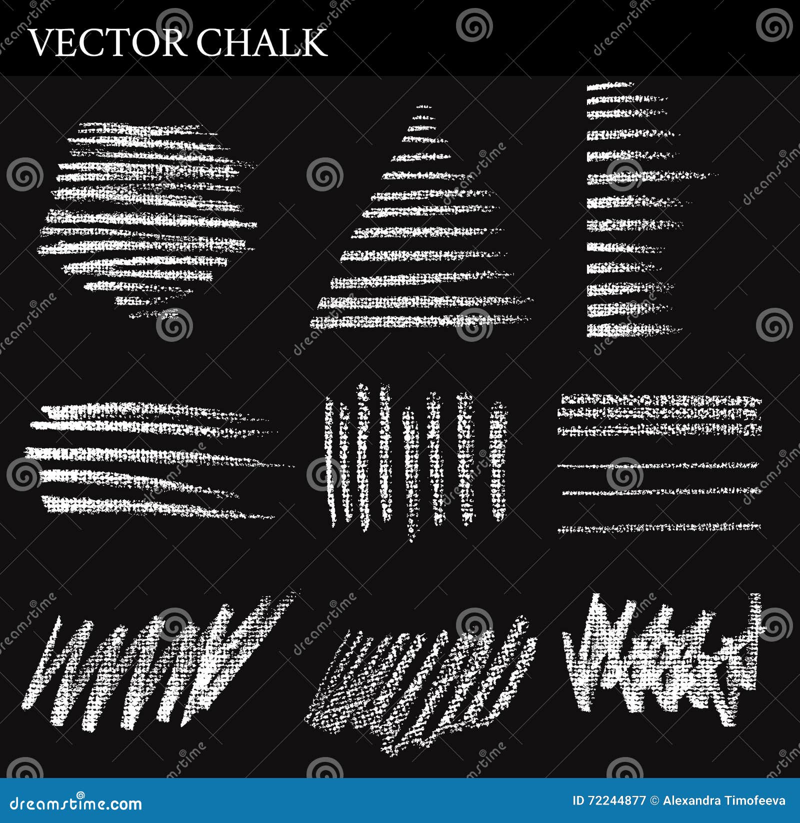 Líneas de tiza del vector ilustración del vector. Ilustración de ...