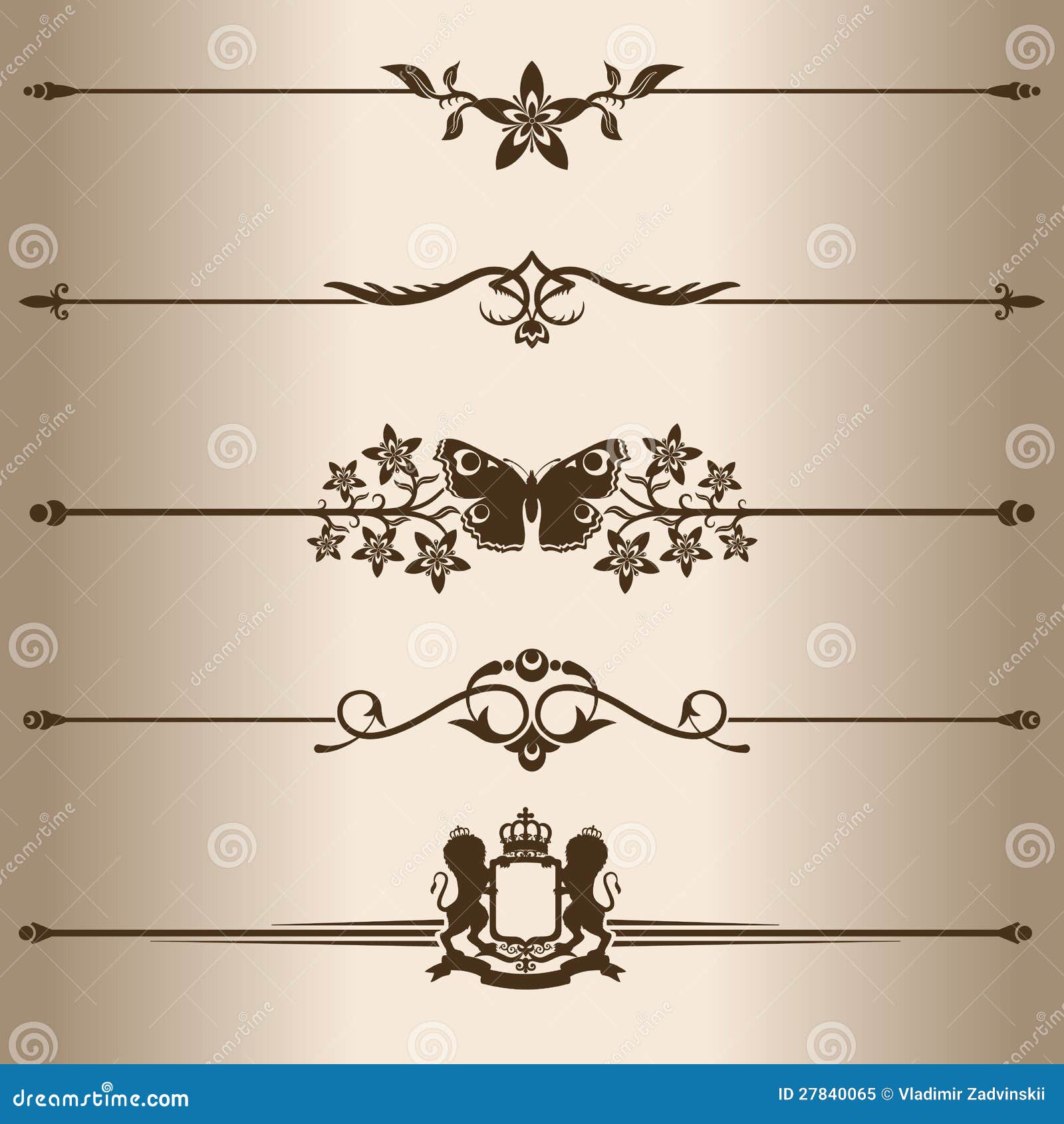 Líneas decorativas ilustración del vector. Ilustración de elegancia ...
