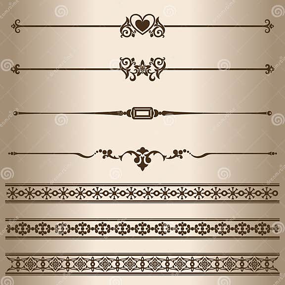 Líneas decorativas ilustración del vector. Ilustración de elegante ...