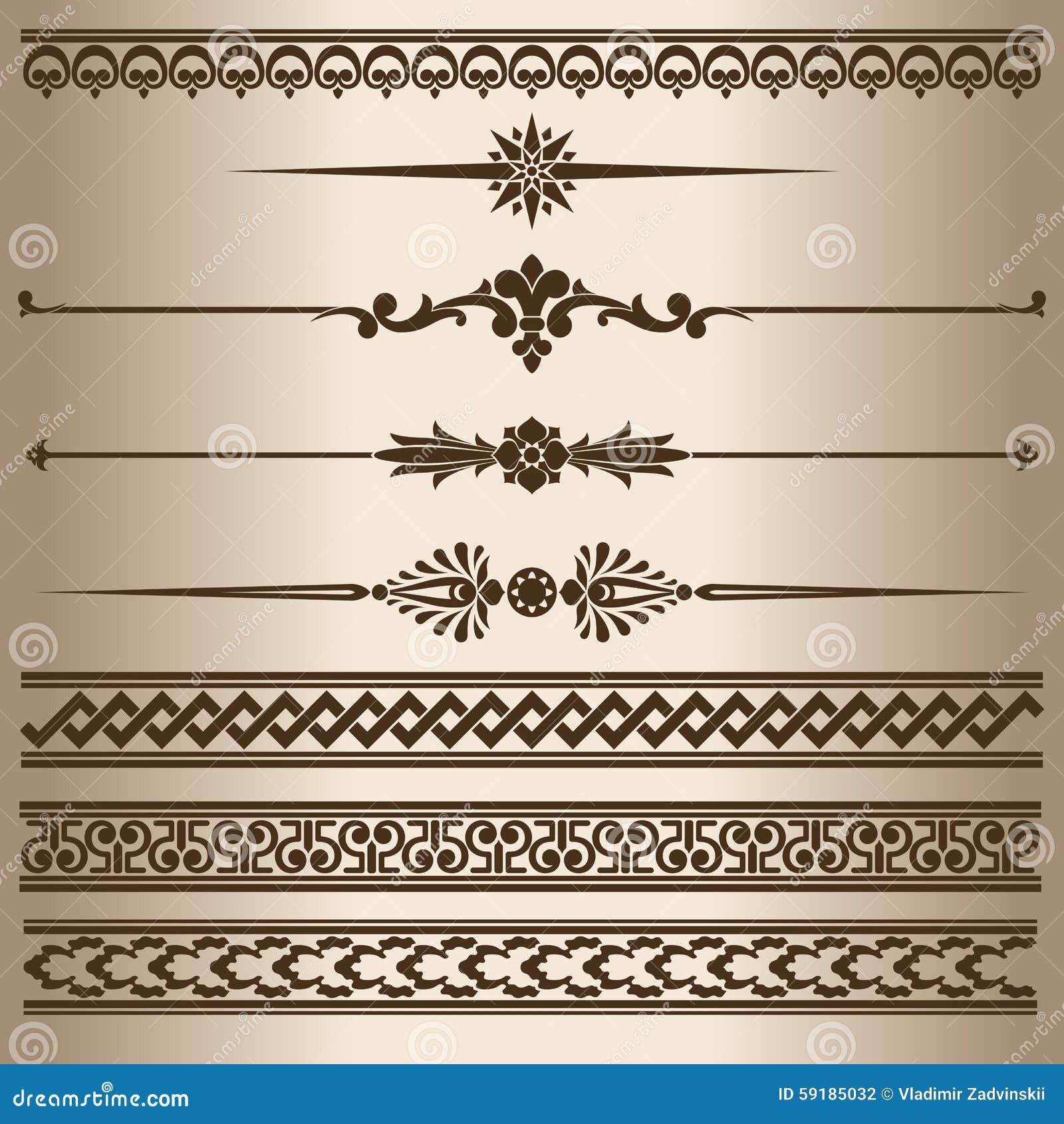 Líneas decorativas ilustración del vector. Ilustración de modelo - 59185032