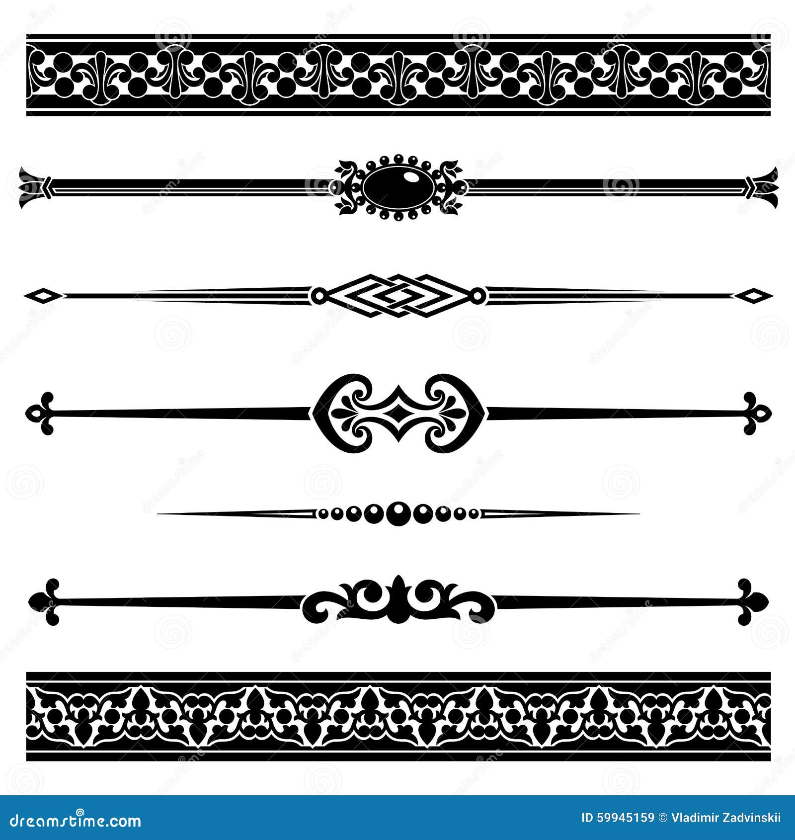 Líneas decorativas ilustración del vector. Ilustración de ornamento ...