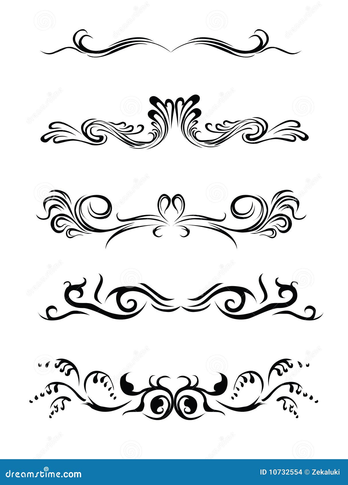 Líneas. Elementos Del Diseño De Diversos Estilos. Imagenes de archivo ...