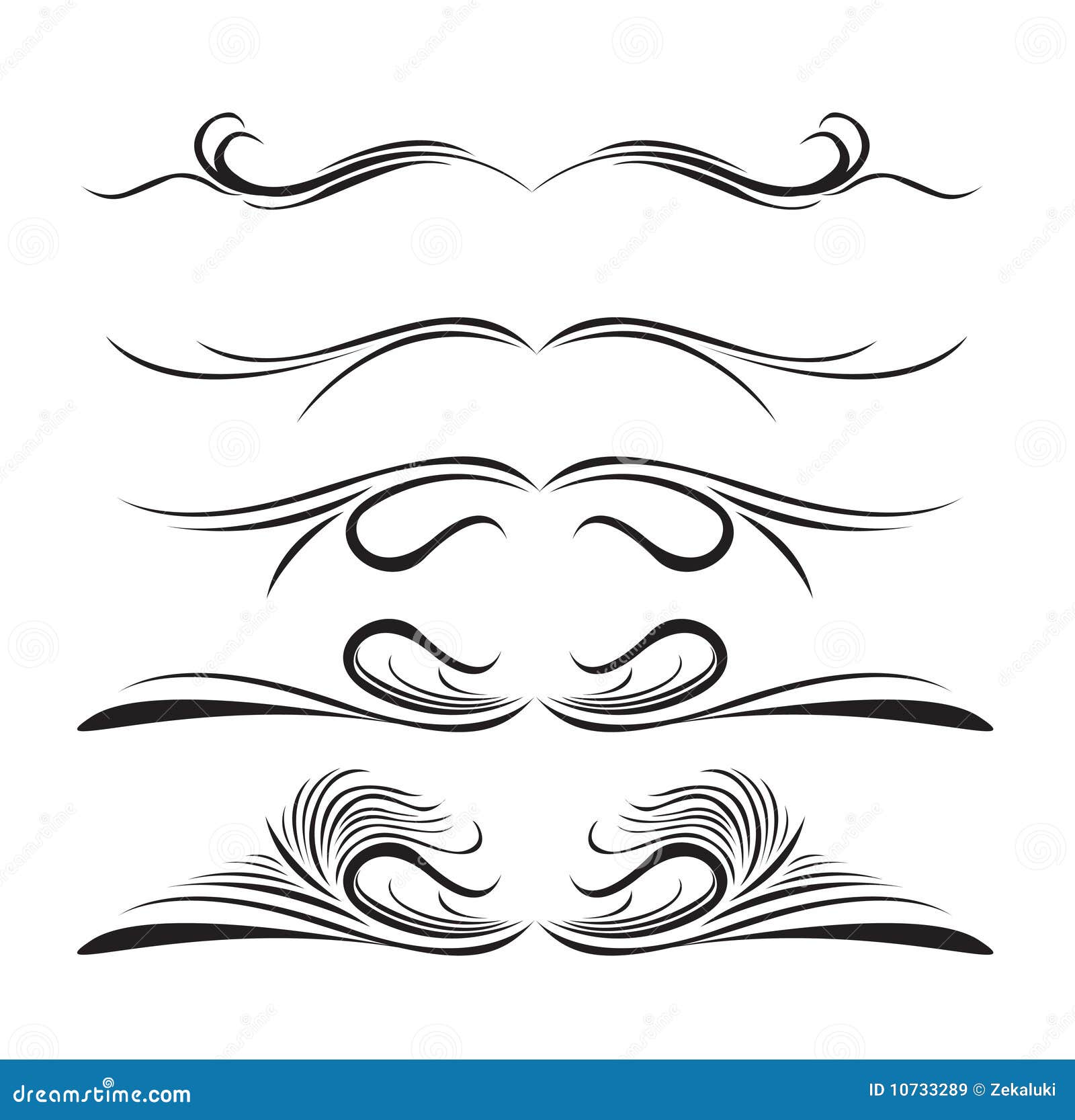 Líneas. Elementos Del Diseño De Diversos Estilos. Imágenes de archivo ...