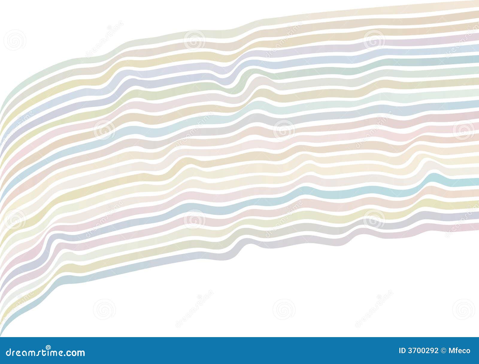 Líneas En Colores Pastel Rizadas Ilustración del Vector - Ilustración ...