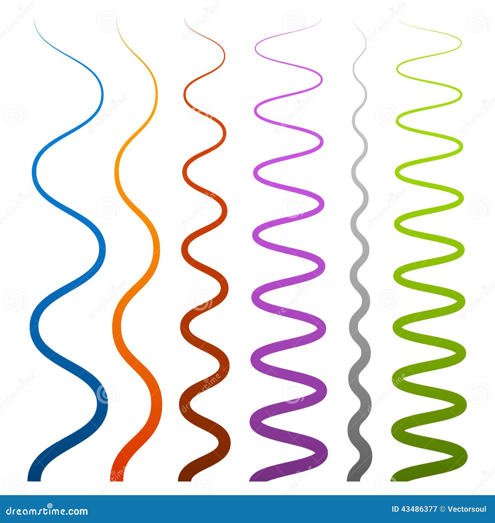 Líneas Onduladas Abstractas Ilustración del Vector - Ilustración de ...