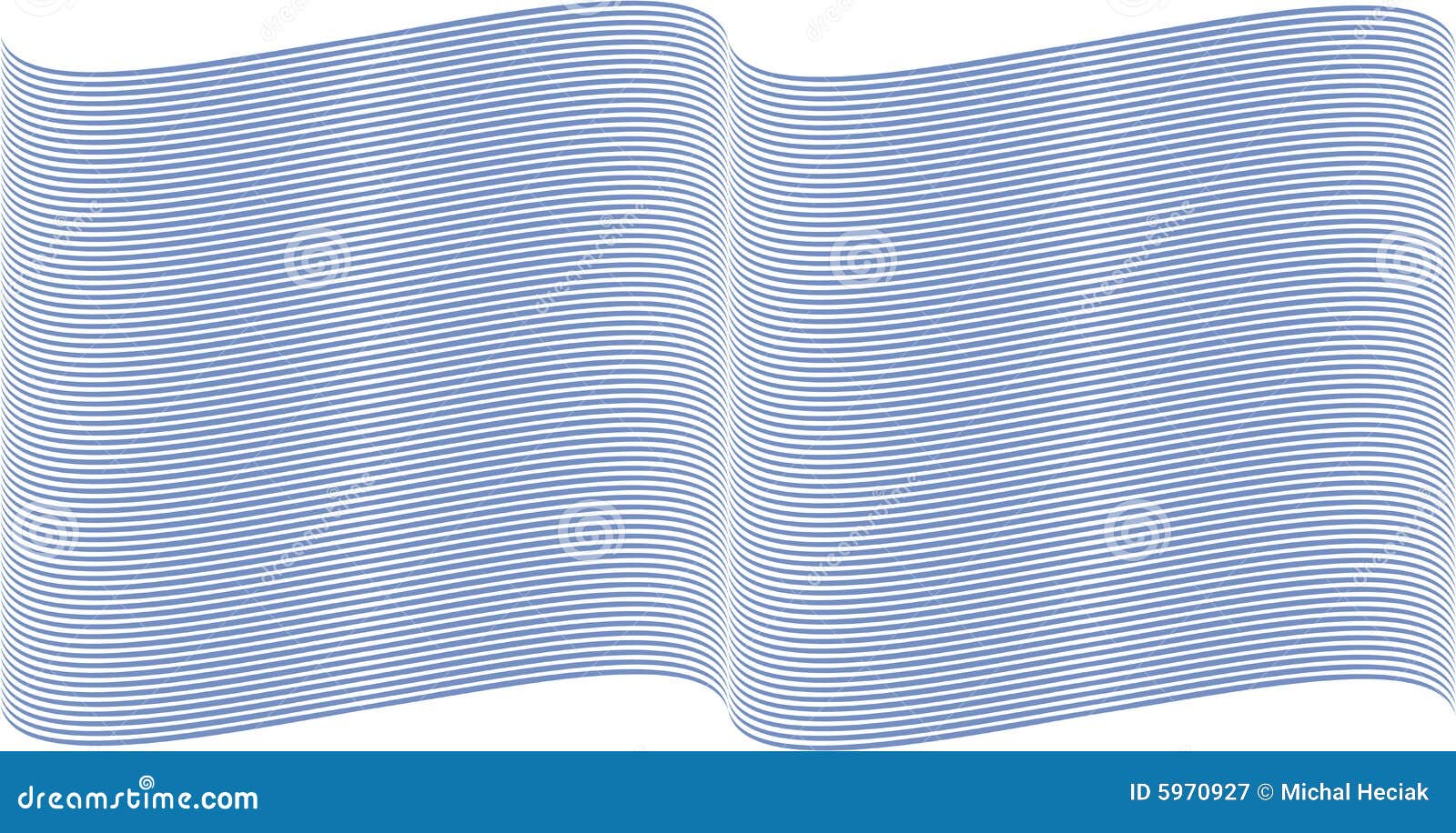 Líneas onduladas azules ilustración del vector. Ilustración de elemento ...