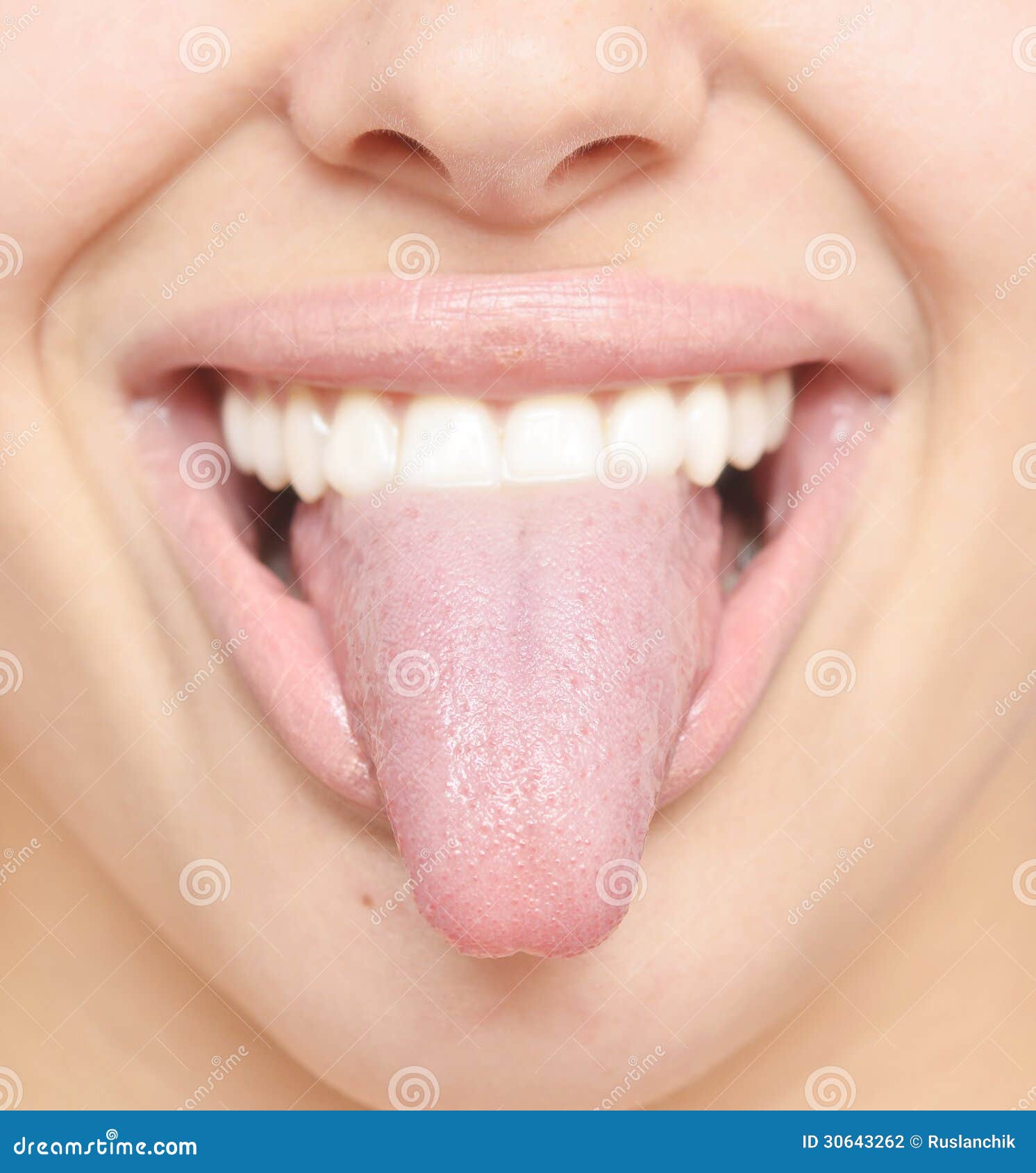 Língua saudável foto de stock. Imagem de caucasiano, registo - 30643262
