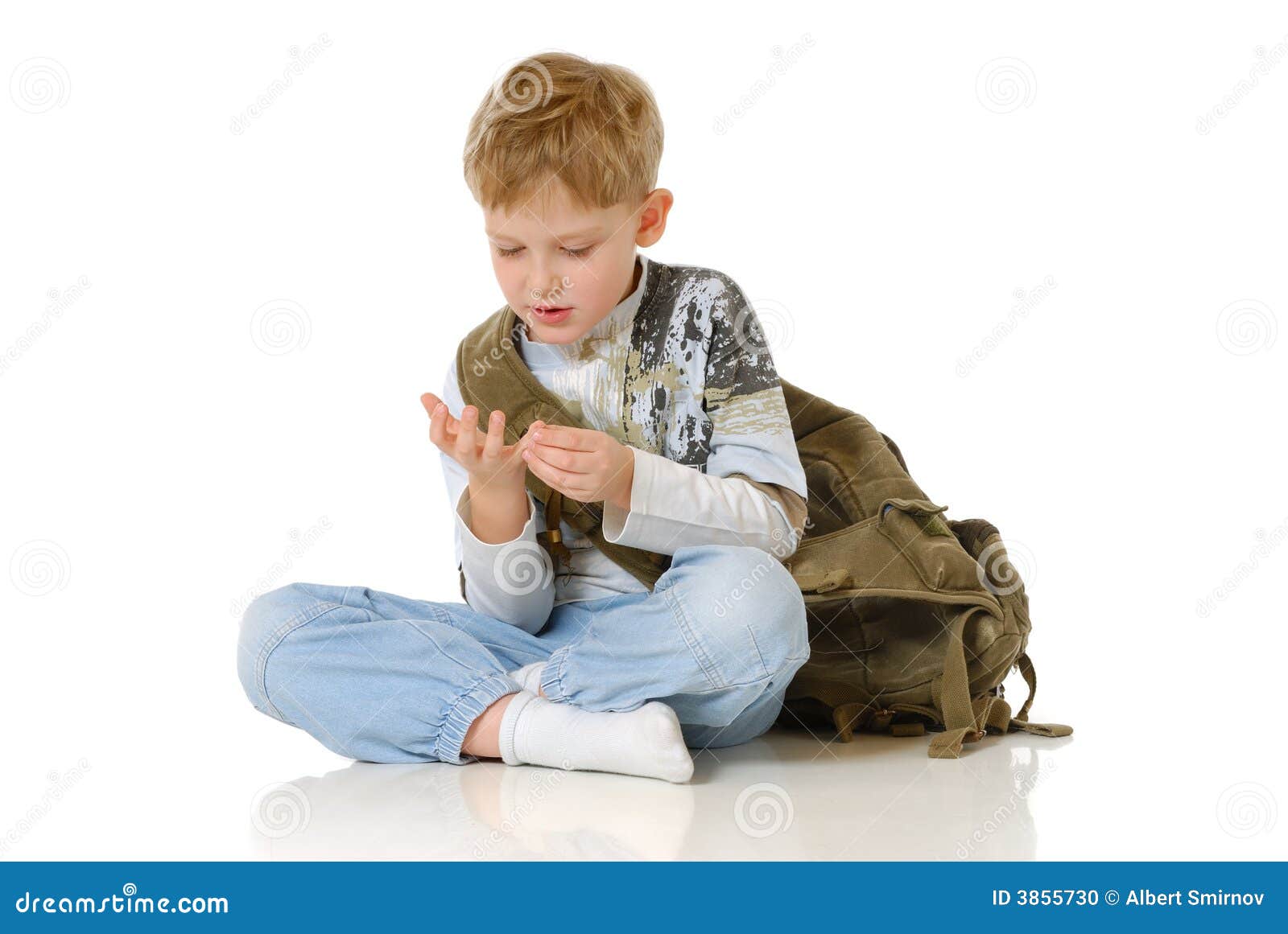 L'écolier photo stock. Image du enfance, caucasien, automne - 3855730