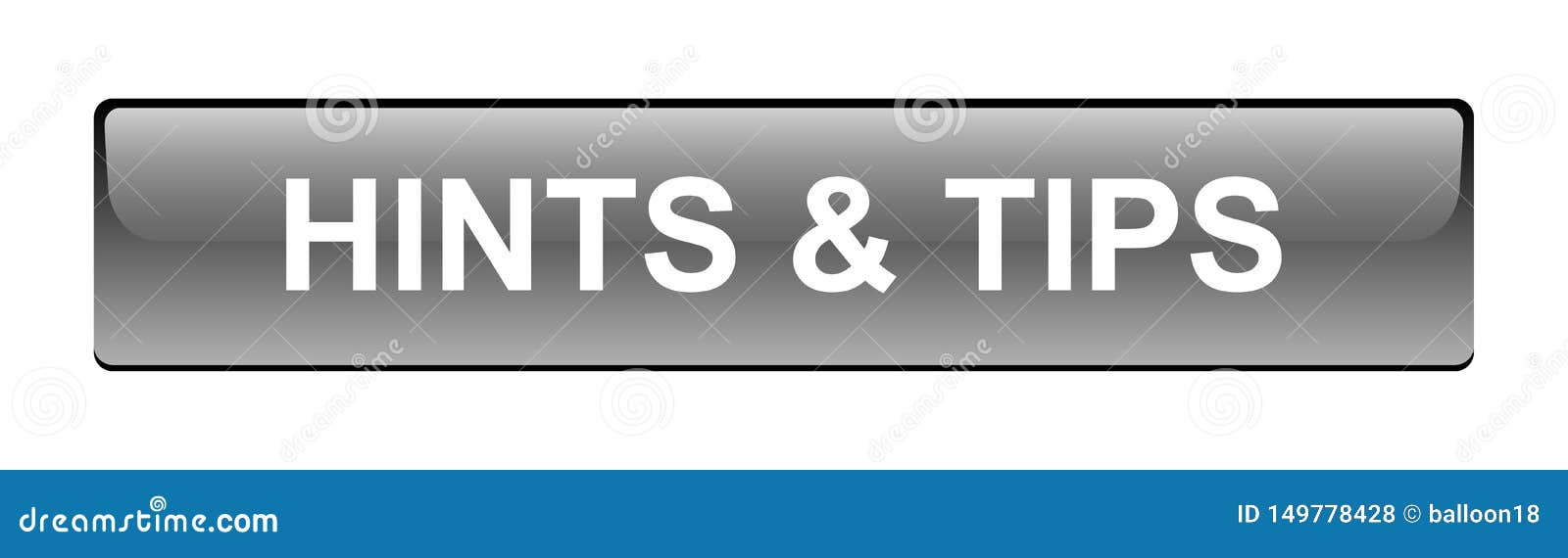 Hints and tips stock vector. Illustration of help, buttons - 149778428