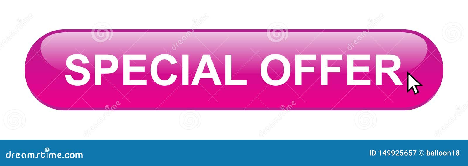 Special offer button stock vector. Illustration of paper - 149925657