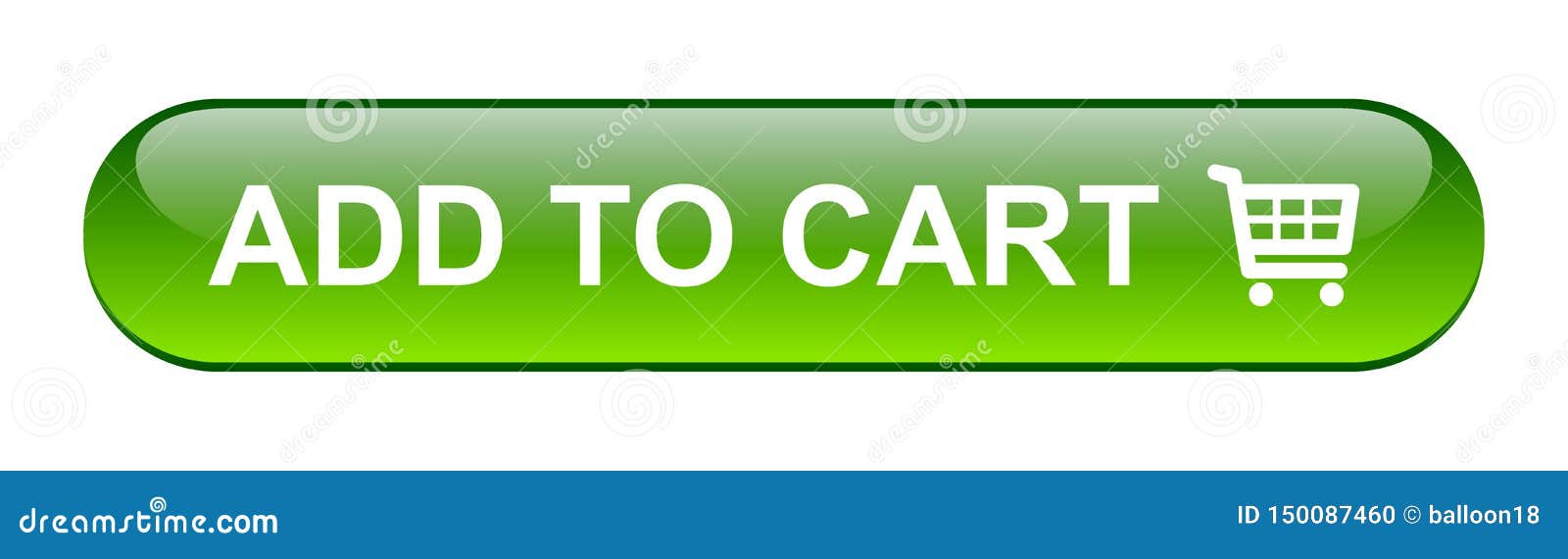 Add to cart button stock vector. Illustration of basket - 150087460