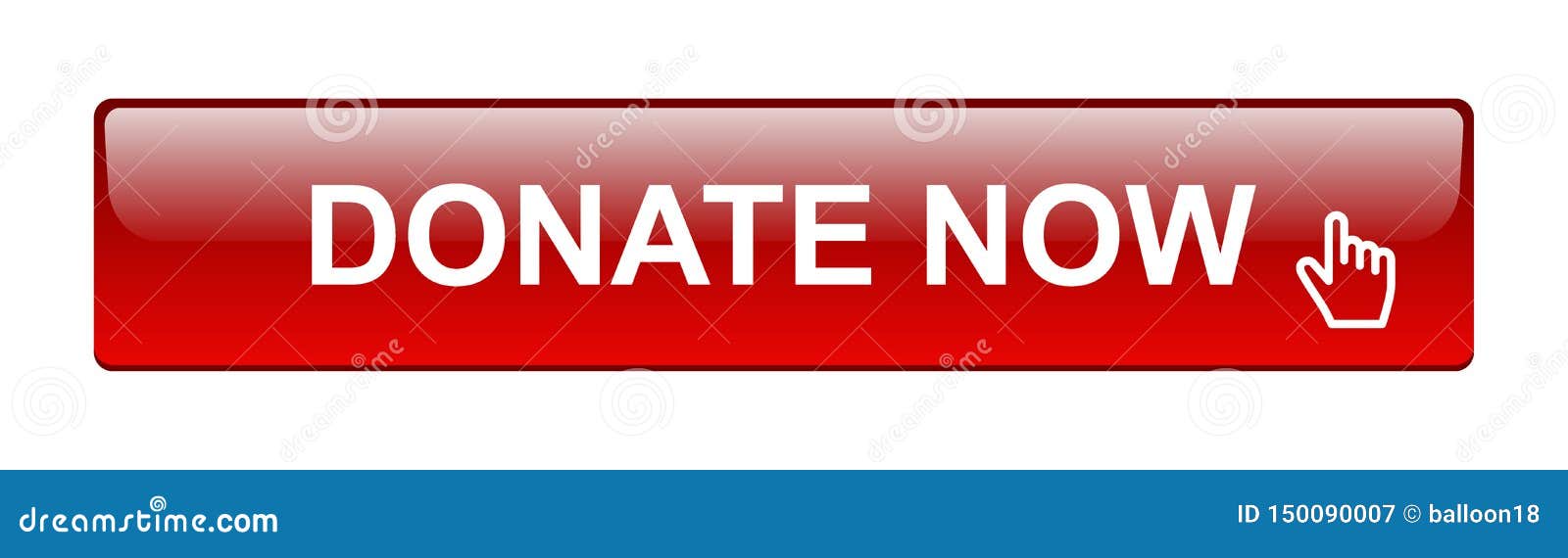Donate now button stock vector. Illustration of cell - 150090007