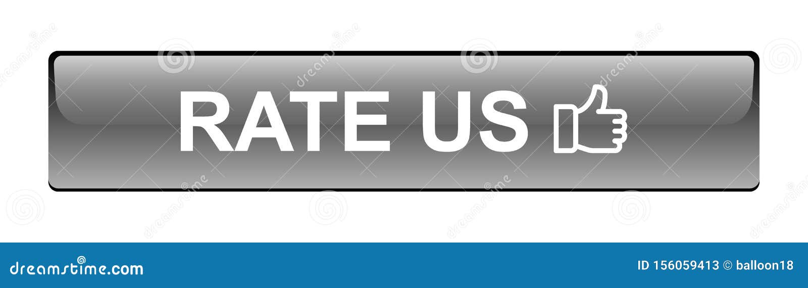 Rate us button stock vector. Illustration of choice - 156059413