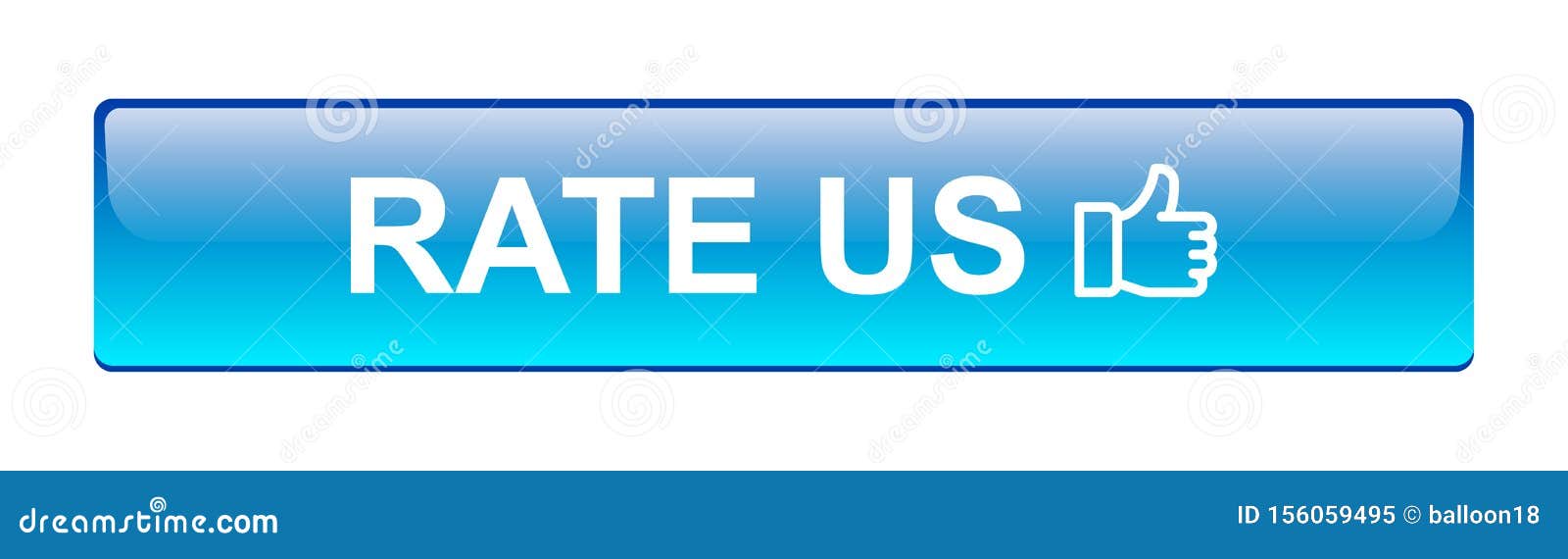 Rate us button stock vector. Illustration of media, feedback - 156059495