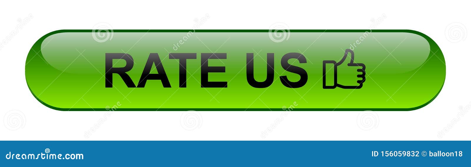Rate us button stock vector. Illustration of marketing - 156059832