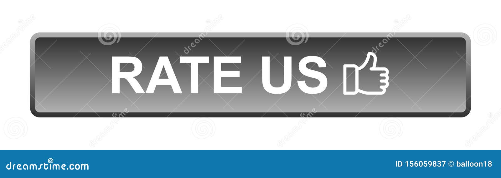 Rate us button stock vector. Illustration of marketing - 156059837