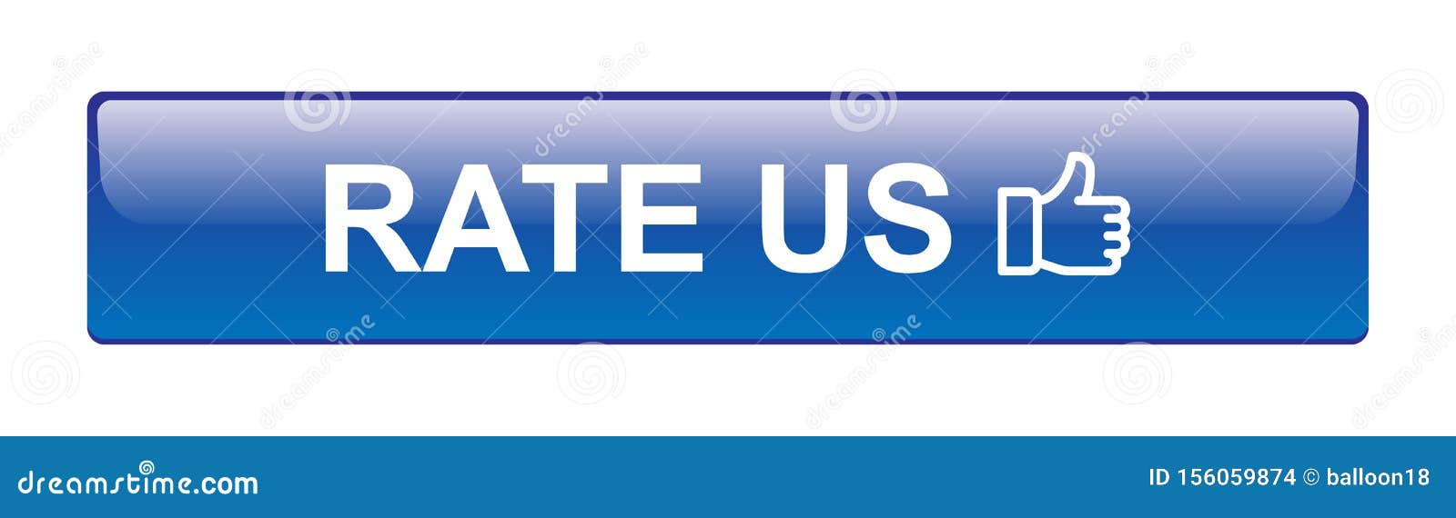 Rate us button stock vector. Illustration of graphic - 156059874