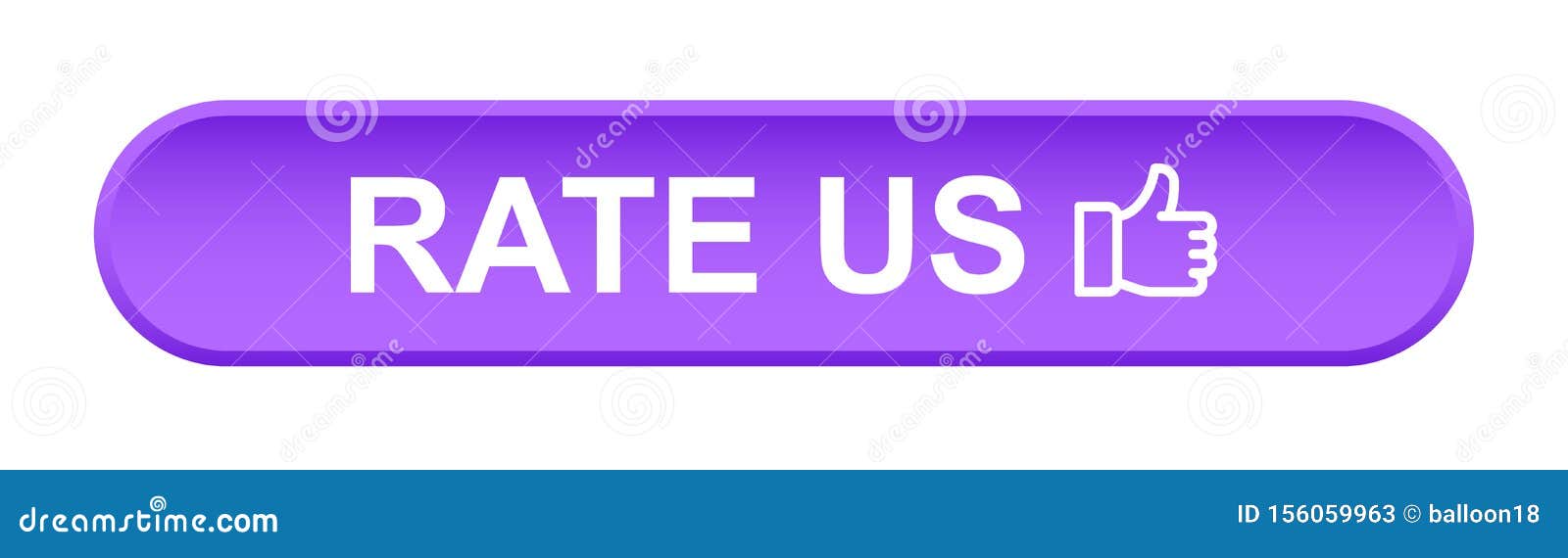 Rate us button stock vector. Illustration of feedback - 156059963