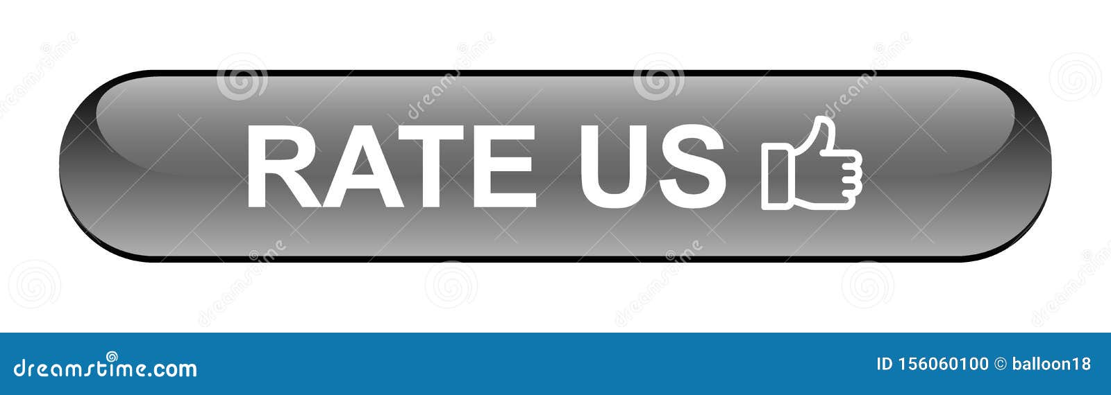 Rate us button stock vector. Illustration of graphic - 156060100