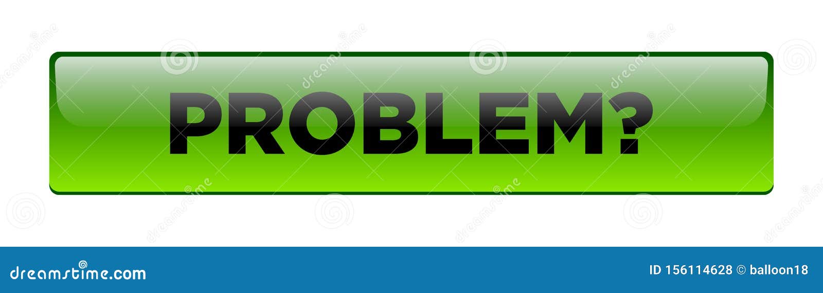 Problem button stock vector. Illustration of button - 156114628