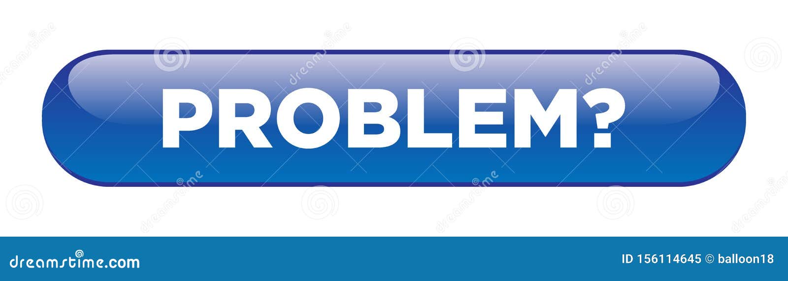 Problem button stock vector. Illustration of community - 156114645