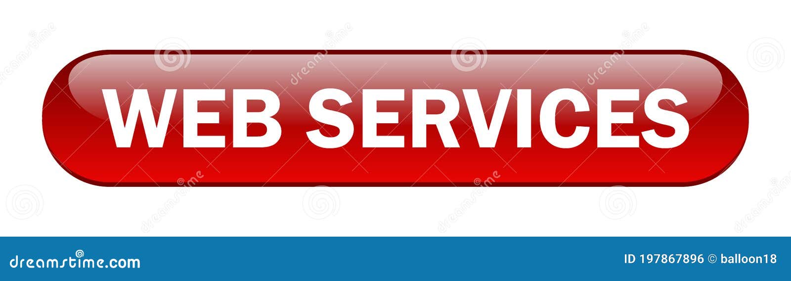 Web services button stock vector. Illustration of element - 197867896