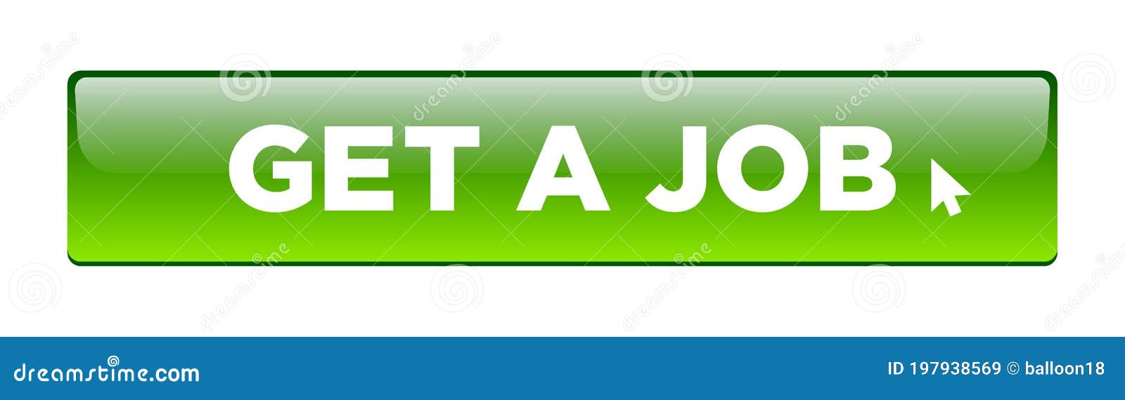 Get a job button stock vector. Illustration of clean - 197938569