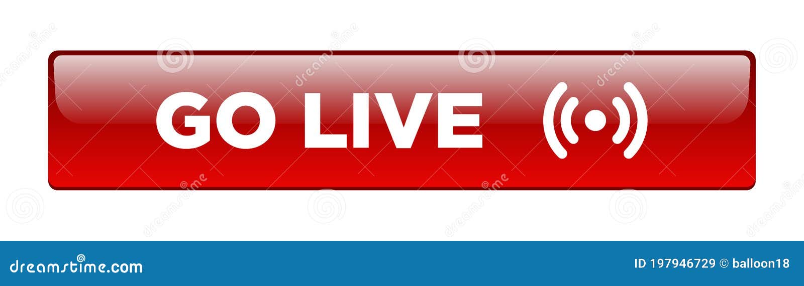 Live Button Icon . Red Buttom , Live Stream . Vector Illustration On ...