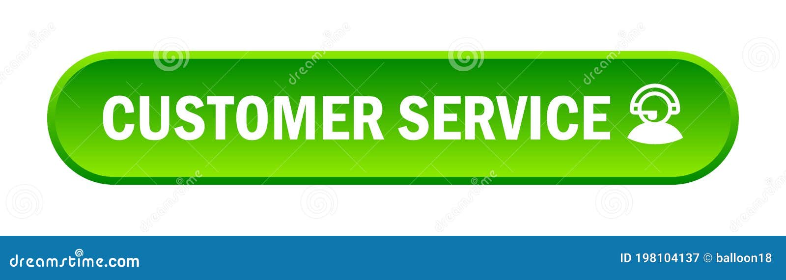 Customer service button stock vector. Illustration of center - 198104137