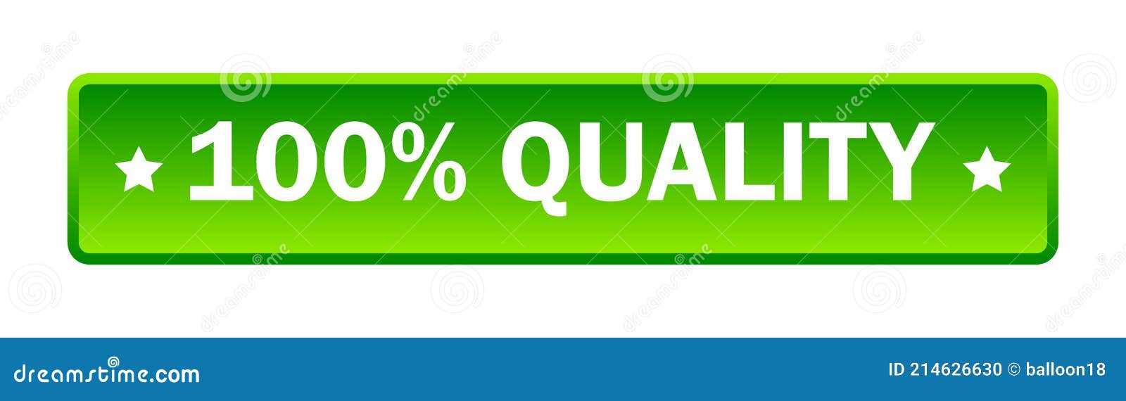 100 percent quality button stock vector. Illustration of graphic ...