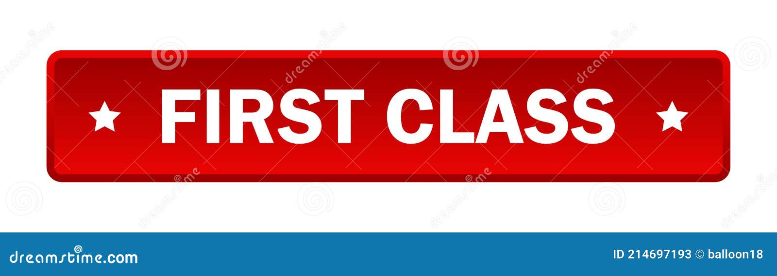 First class icon button stock vector. Illustration of fresh - 214697193
